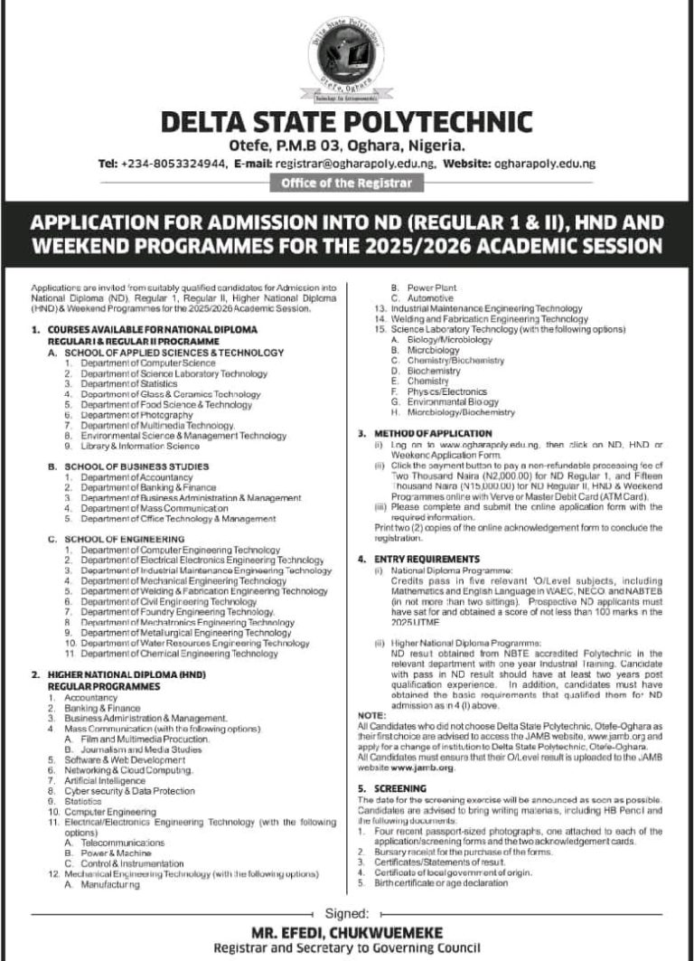 5. Birth certificate or age declaration